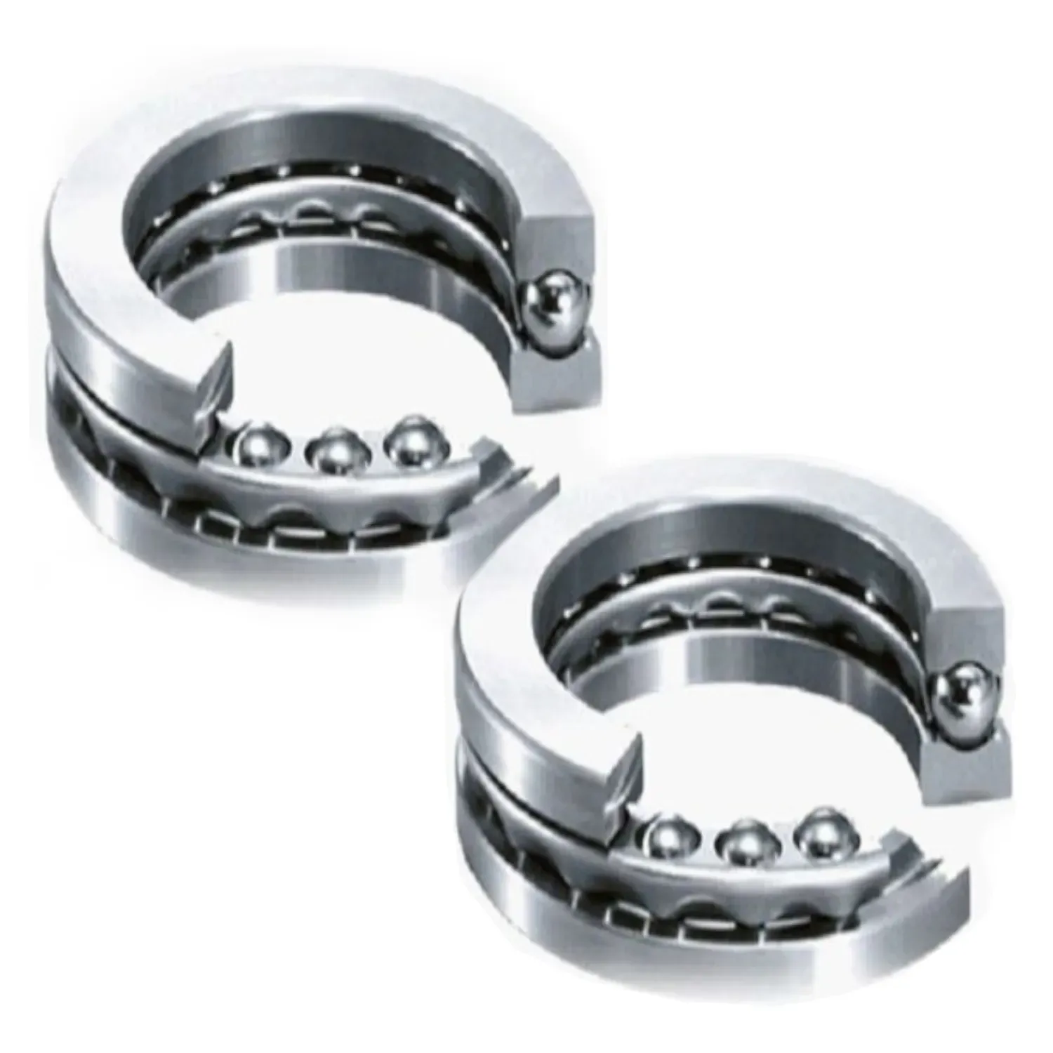 3 Piece Axial Thrust Metric Ball Bearings 51100 - 51110